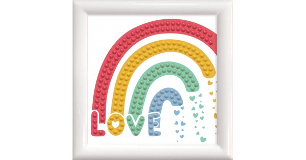 Love Rainbow With Frame - DDS.039F by DIAMOND DOTZ