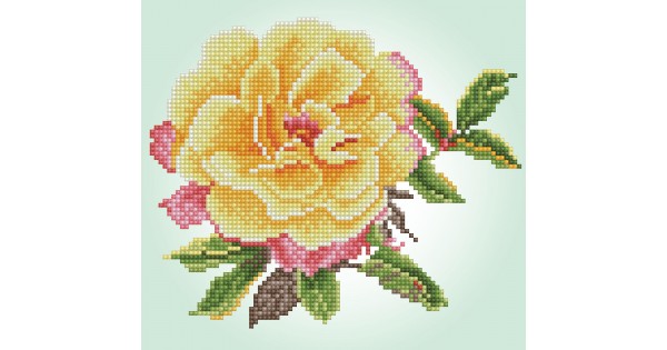Watercolour Rose - Diamond Art Kit - SD2.402 - Diamond Dotz®