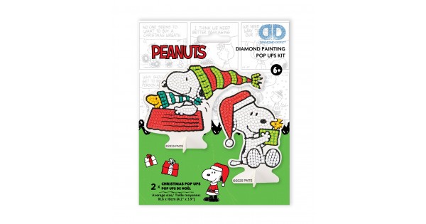 Peanuts Christmas Pop Ups Twin Pack Diamond Painting Kit | Diamond Dotz®